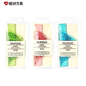 Geometry Plastic Ruler Set Clear Straight Ruler Triangle Ruler Protractor Ruler Tool Set School Office Supply Math Ruler Ruler Measuring Tool