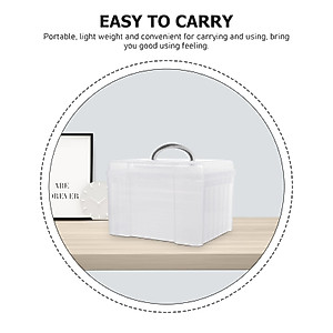 DOITOOL Photo Storage Box Organizer with Inner Cases and Handle Craft Storage Solution for Pictures Organization and Easy Access Ideal for Photo Archiving and Keeping Memories Safe