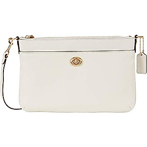COACH Polished Pebble Polly Crossbody Gd/Chalk One Size
