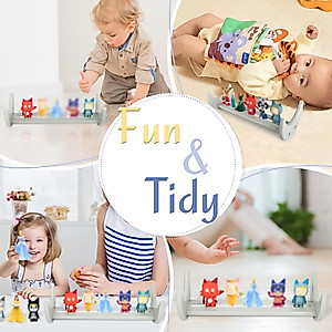 Taladad for Tonie Shelf,Tonies Storage for Creative Tonies Magnetic Wall Shelf for Tonie Figures,Wooden Hanging Shelf for Kids