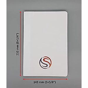 SOHOSPARK Lined Refill Writing Journals, 240 Numbered Pages, Lay Flat Binding