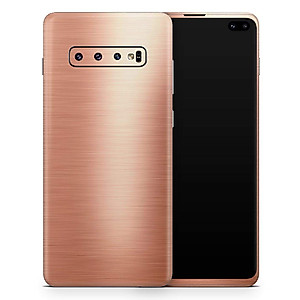 DesignSkinz Rose Gold Digital Brushed Surface V2 Protective Vinyl Decal Wrap Skin Cover Compatible with The Samsung Galaxy S20 (Screen Trim & Back Glass Skin)
