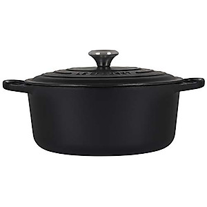 Le Creuset Enameled Cast Iron Signature Round Dutch Oven, 7.25 qt., Licorice