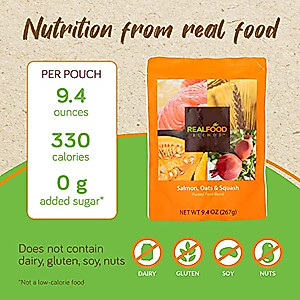 Real Food Blends Variety Pack - Pureed Food Meal for Feeding Tubes, 9.4 oz Pouch (Pack of 12 Pouches)
