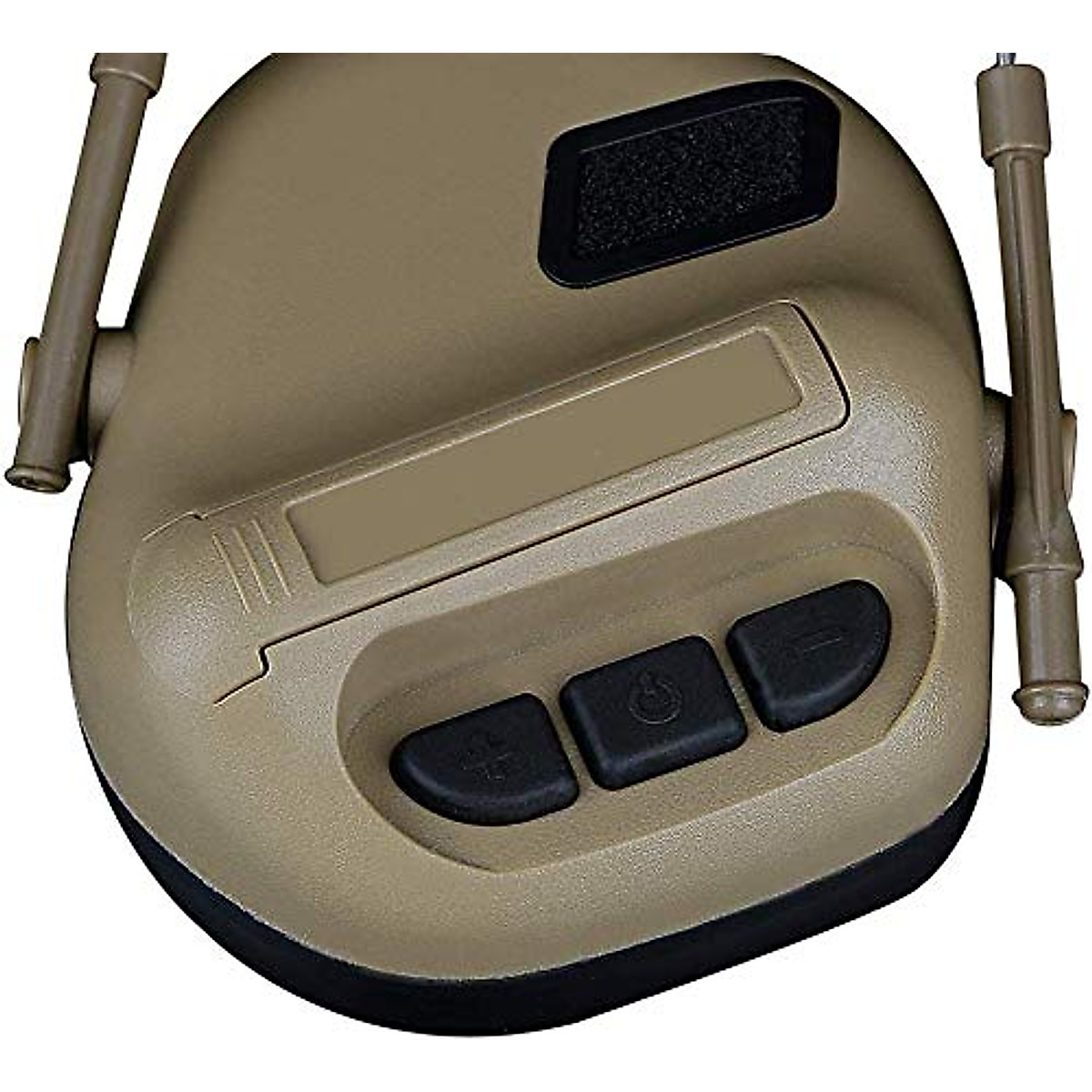 NC Helmet Version Noise Reduction Pickups, Electronic Shooting Noise Safety Earmuffs, Tactical Headsets For Airsoft Activities, Tan, 20x15x10cm