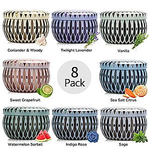 8 Pointed Star Scented Candles Gift Set for Women 2.5 Oz 8 Pack Aromatherapy Candle Set Gift for Mom Soy Candles for Home Scented 20 Hours Burn Candle Set Mother's Day Gift