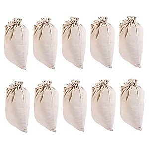 Luxshiny 30 Pcs Cotton Spice Bag Sachet Bag Seasoning Muslin Bags Tote Insert Organizer Chinese Medicine Tea Bag Cooking Gift Linen Bag Small Holding Bags Empty Tea Bag Blank Cotton Linen