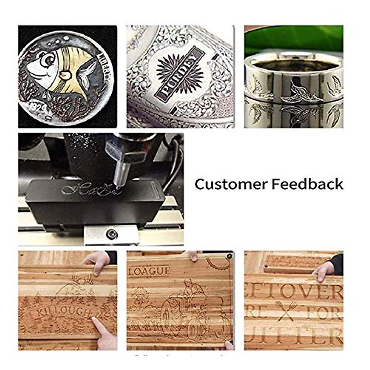 Jiiolioa V21201 20 Degree Profile Bit V Groove Engraving Router Bit 1/4" Shank 1/4"X2"