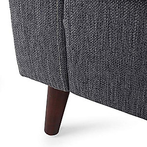 Christopher Knight Home Roselle Sofas, Charcoal + Espresso