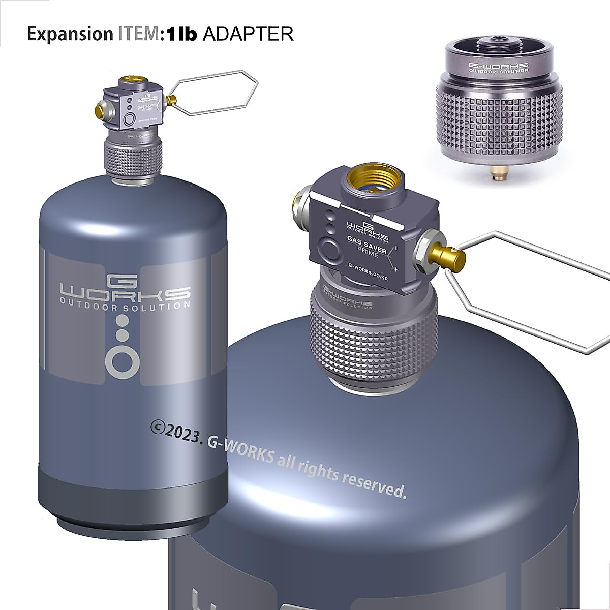 G-WORKS Gas Saver Prime/Gas Saver Plus/Remaining Gas Movement/Lindal Valve Canister Shifter/Refill Adapter/Air Vent Function