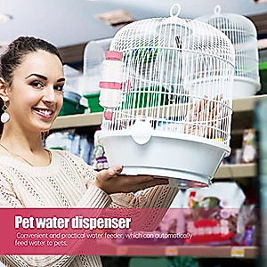 Hemobllo 473ml Hamster Water Bottle, No Drip Hanging Drinking Dispenser Automatic Drinking Fountain for Small Animals Mice Gerbil Rat Chinchillas Guinea Pig Squirrel