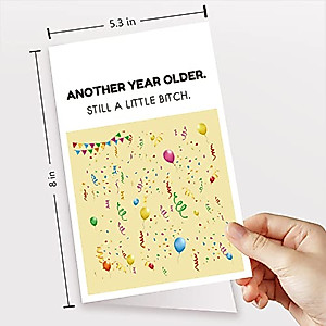 Cheeky Brother Birthday Card, Sister Birthday Card, Birthday Card for Sibling, Still A Little Bitch