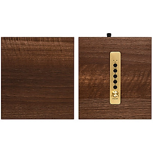 Crosley S200A-WA 4" Active Powered Bluetooth Stereo Speakers with Optical, USB, and Aux Connections, Walnut
