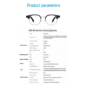 Smart Music Call Glasses Waterproof and Dustproof Anti -Blue Light Navigation Intelligent Voice Siri Awakening Sunglasses Metal Frame Personalized Headset Rose Gold (Bluck Gold-Anti -Blue Light)