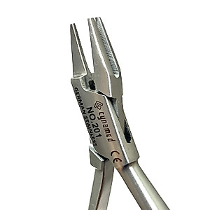 Premium German Stainless Orthodontic Aderer Plier 3 Prong Dental Wire Bending Plier Priple Beak Lab