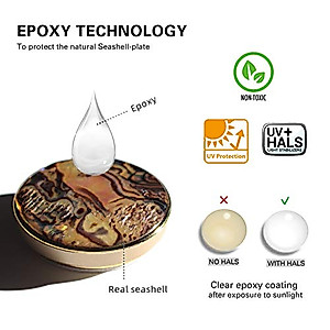 DALSTONE Authentic Natural Sea Shell Mother of Pearl Expandible Collapsible Mobile Phone Grip Stand Holder for Smartphone Tablet Cell Phone Accessory (Creme)