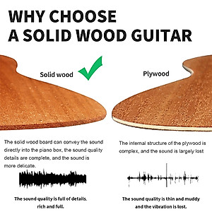 AODSK Acoustic Guitar Beginner 41 Inch Full Size Solid Spruce Top Guitarra Bundle Kit with Gig Bag Tuner Capo Picks String Strap,Right Hand Natural