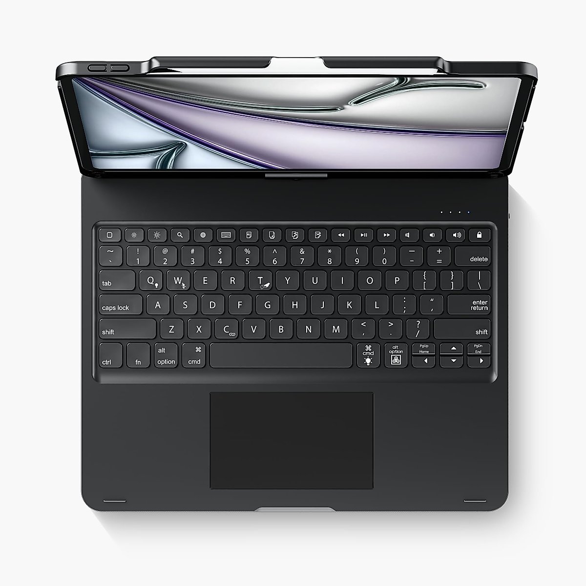 edaiser Swivel Keyboard Case for Apple iPad Pro 12.9 inch 6th Generation 5th 4th 3rd Gen; Wireless Rotatable Cover with Pencil Holder, Multi-Touch Trackpad, Backlit, Black