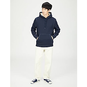 Amazon Essentials Men's Sherpa-Lined Pullover Hoodie, Navy, Large