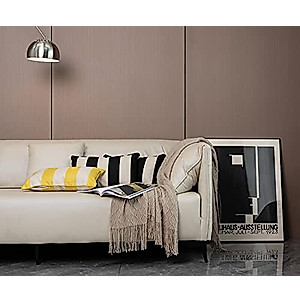 ABOUND LIFESTYLE Insert Included Outdoor Pillows Waterproof, Striped Outdoor Lumbar Pillow Set of 2, All-Season Cushions for Patio Furniture, Patio Furniture Pillows, Outdoor Throw Pillows (12”x20”)