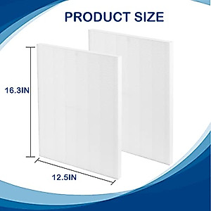 Fizerneer 115115 Size 21 Replacement Filter A Compatible with Winix C535 C909, Winix PlasmaWave 5300, 6300, 5300-2, 6300-2, P300 Plasma wave Air Purifier, True HEPA Filter Only 4 Pack