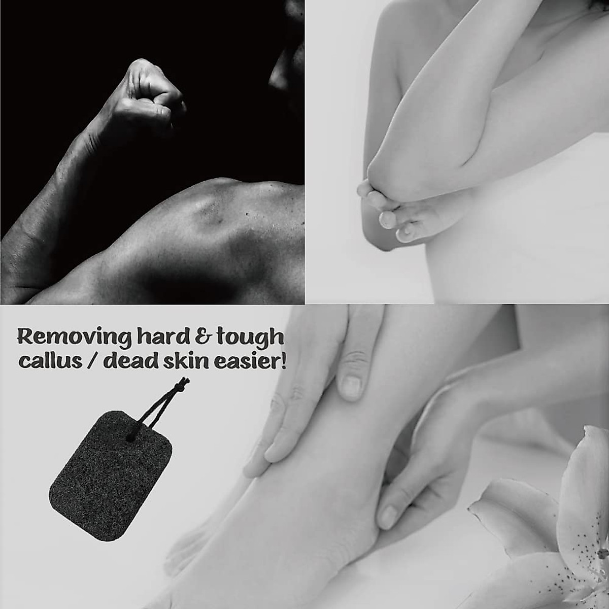 Super Hard Pumice Stone for Feet, Body, Hands [Designed in Japan] Foam Glass-made Pumice Stone for Hard and Tough Callus and Dead Skin