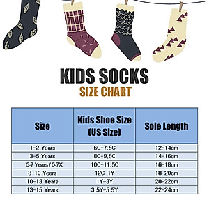 HowJoJo Toddler Boys Thick Cotton Socks Kids Warm Socks Winter Thermal Crew Socks 3-5 Years