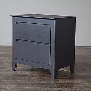Baxton Studio Wholesale Interiors Carolina Contemporary 2-Drawers Nightstand, Brown
