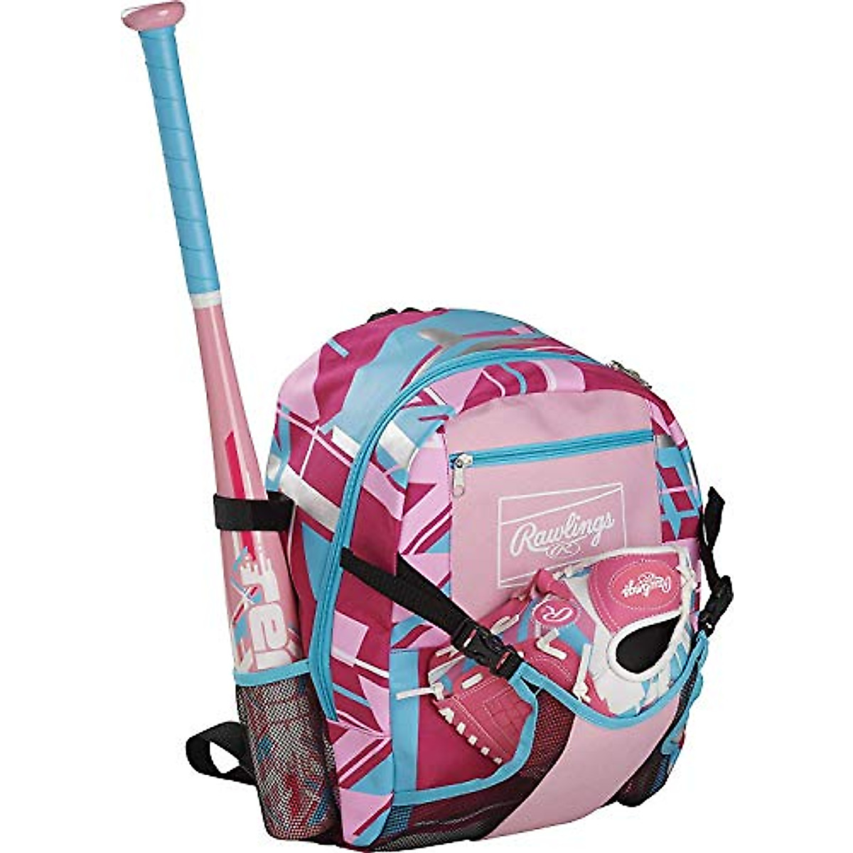Rawlings | REMIX Backpack Equipment Bag | T-Ball & Youth Baseball / Softball | Pink