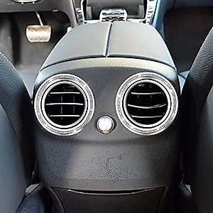 KORUIPEI Car Rear Air Conditioner Outle Ring Fit for Mercedes Benz E Class W212 W213 E300 E400 C Class W205 C300 GLC260 GLC300 CLS300 CLS400 CLS450 Accessories
