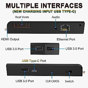 [1TB Stick PC] Mini PC Stick Windows 11 Pro,Intel Compute Stick Equipped 1TB SSD M.2 SATA 3 Storage 8GB RAM,Celeron N4020,Support Type-c PD,Auto Power on,Home/Business Small Computer
