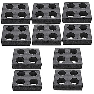 Mobestech 10 Pcs Tea Holder Tray Milk Tea Cup Holder Takeout Coffee Carrier Drink Holder Coffee Mug Holder Stand Takeout Cup Carrier Tray Cups and Plates Pearl Cotton Disposable