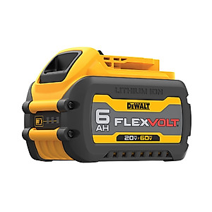 DEWALT FLEXVOLT 20V/60V MAX Lithium Ion Battery, 6.0-Ah (DCB606)
