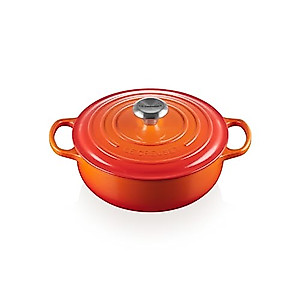 Le Creuset Enameled Cast Iron Signature Sauteuse Oven, 3.5 qt., Flame