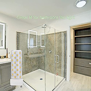 Makergroup GU24 LED Light Bulb Daylight Bright White 5000K-6000K High Brightness for Bathroom Ceiling Fan 13W 18W 23W T2 Spiral CFL Light Replacement, 120V 10W 2pcs(Not dimmable)