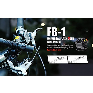 OLIGHT FB-1 Universal Flashlight Bike Mount for Flashlight (Bike Lighting Mount Accessories)