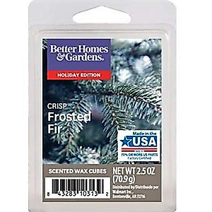 Better Homes & Gardens Scented Wax Cubes, 2.5 oz (Crisp Frosted Fir, 2.5 Oz)