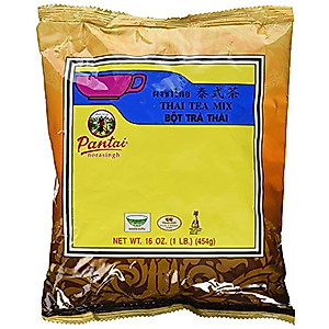 Thai Iced Tea Mix, Traditional Restaurant Style, 16 oz. (Pack of 2)