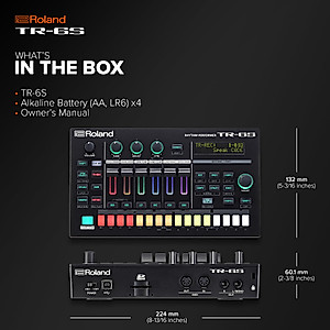 Roland TR-6S Compact Drum Machine with Six tracks of Authentic TR Sounds, Samples, FM Tones, and Effects