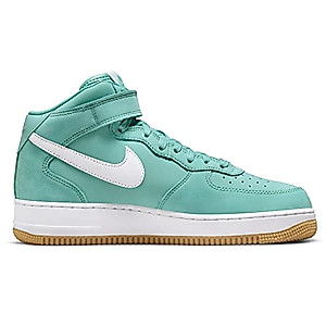 Nike mens Air Force 1 Mid Premium Shoes, Washed Teal/White-gum, 9