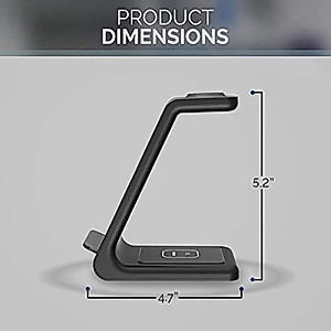 Wireless Charging Stand, 3 in 1 Wireless Charger Dock Station for Apple Watch 6 SE 5 4 3 2, Airpods 2/Pro, iPhone 13Pro Max/13 Pro/13/12/12PRO/11/11 Pro/X/Xr, Qi-Certified Phones