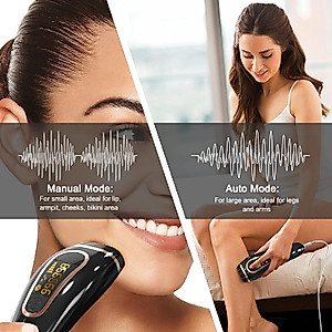 SeiShio IPL Hair Removal for Women Men - Permanent Painless At-Home Hair Remover Device for Whole Body Use, 599,999 Unlimited Flashes