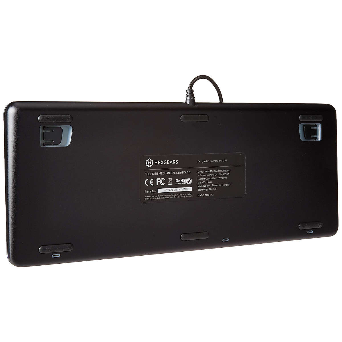 Hexgears Nova Mechanical Keyboard (Box Brown Switches, Black)