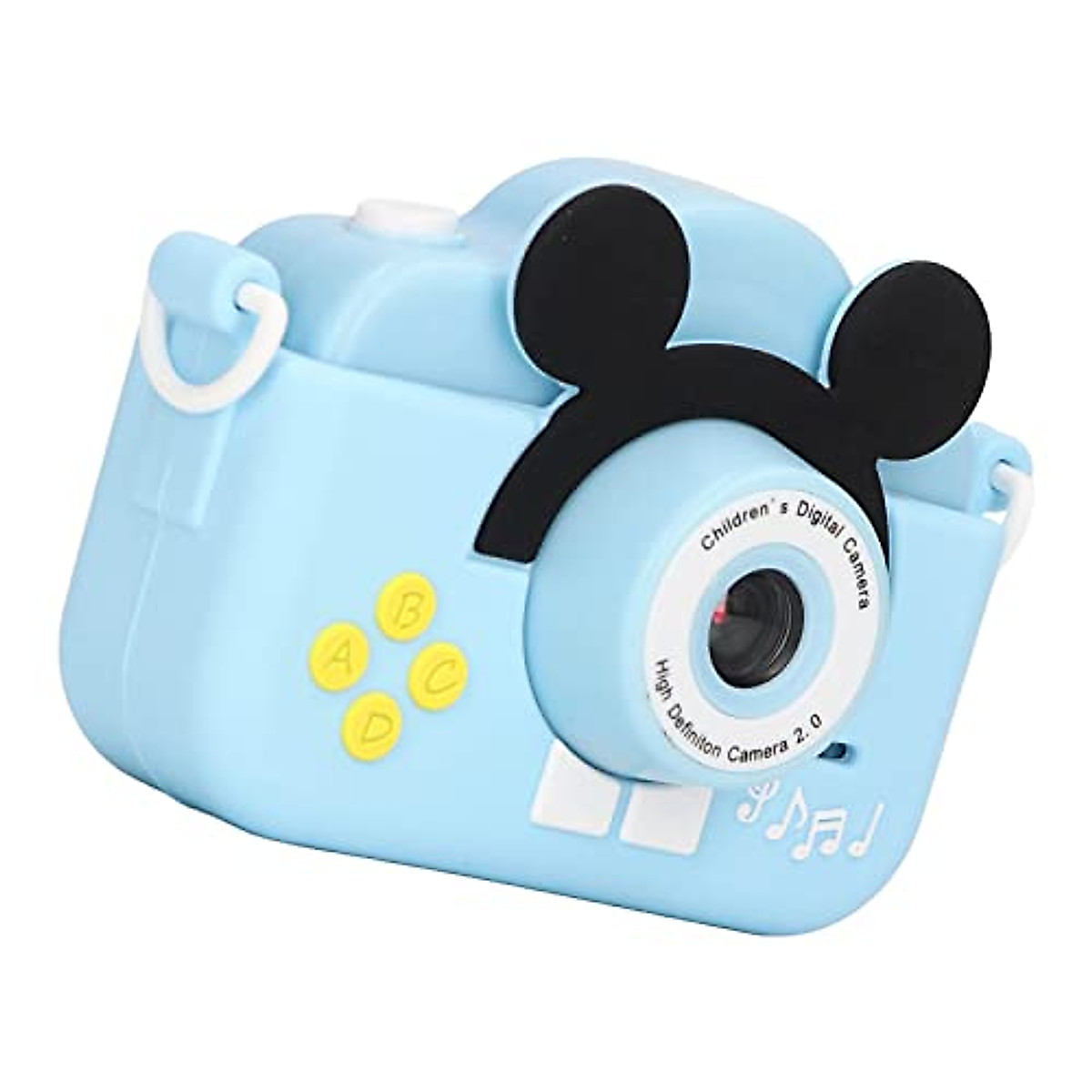 Mini Kids Camera, Dual Camera 2000W Kids Camera Multifunction High Definition with Lanyard for Travel