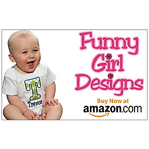 Funny Girl Designs Personalized BIB for Baby Boys Embroidered with Your Custom Name with Fabric Tie (Blue Polka Dot)