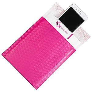 KKBESTPACK 6x10 Pink Poly Bubble Mailers Shipping Envelopes Pack of 25