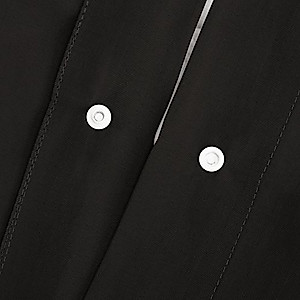 Amazon Basics Light-Weight Microfiber Duvet Cover Set with Snap Buttons - Full/Queen, Black