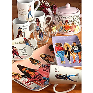 Certified International Girlfriends Rectangular Platter, 14.2" X 10.5"