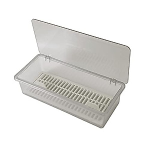UPKOCH Flatware Tray Cutlery Storage Box plastic silverware holder drawer organizer with lid silverware tray with lid Plastic Tray Flatware Utensil Holder