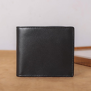 Polare RFID Blocking Napa Leather Bifold Wallet For Men With Gift Box (Large)